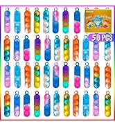 Amazon.com: ONKULL Pop Fidget Keychain 30 Pack ,Mini Fidget Toys Bulk ...