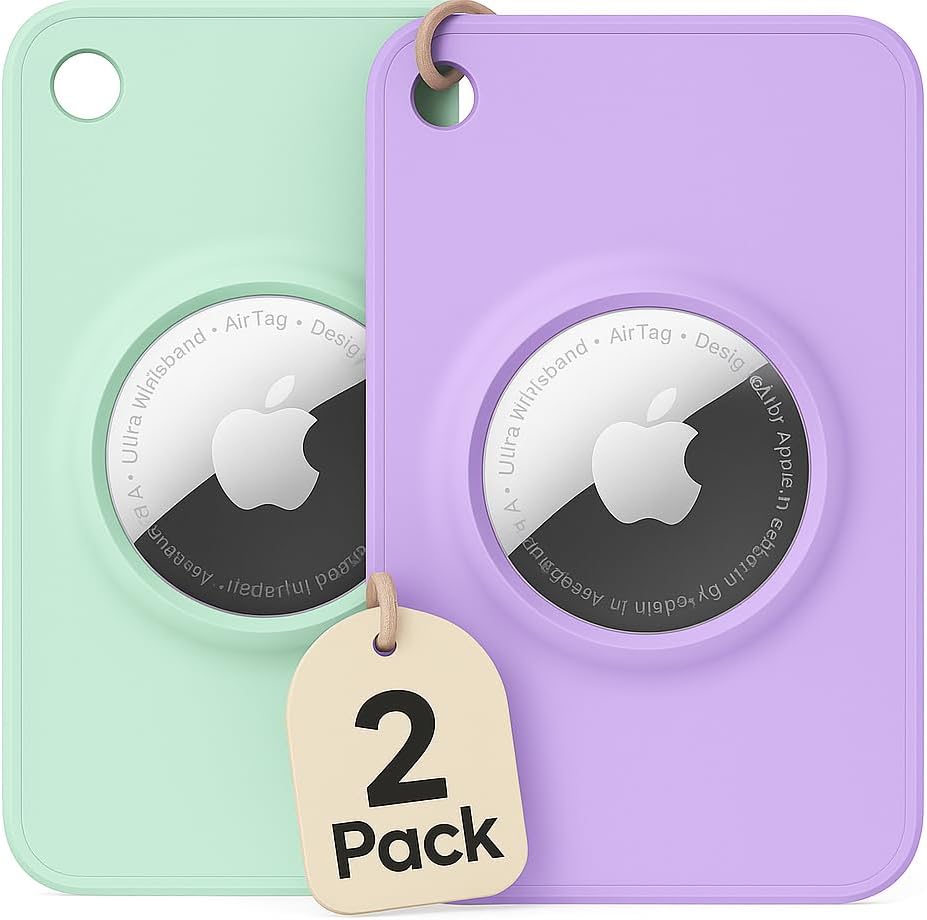 Amazon.com: EVEO™ Apple AirTag Wallet Holder – (2 Pack) Ultra Thin ...