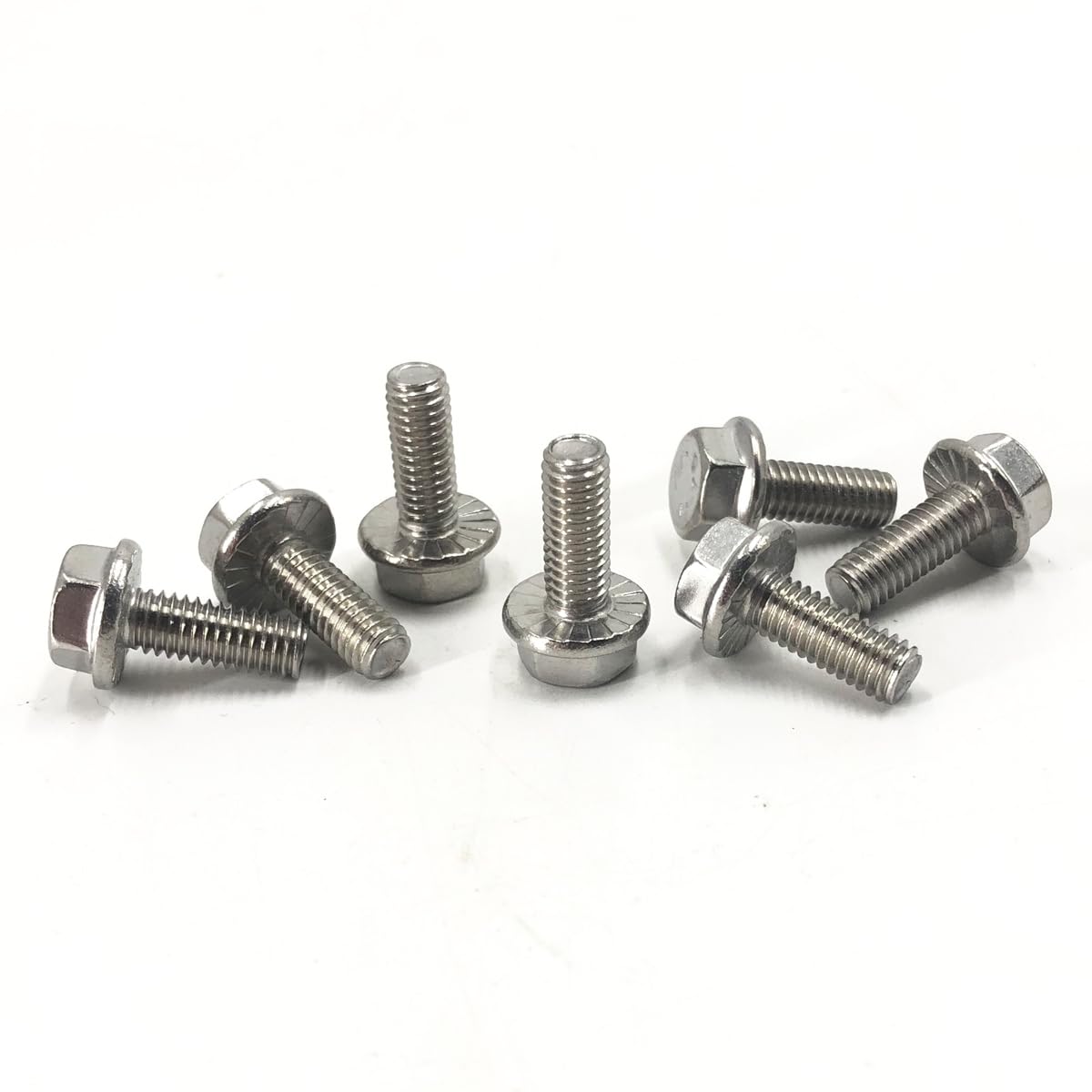 Snapklik.com : 25PCS Flanged Hex Head Bolts M616 Flange Hexagon Screws ...