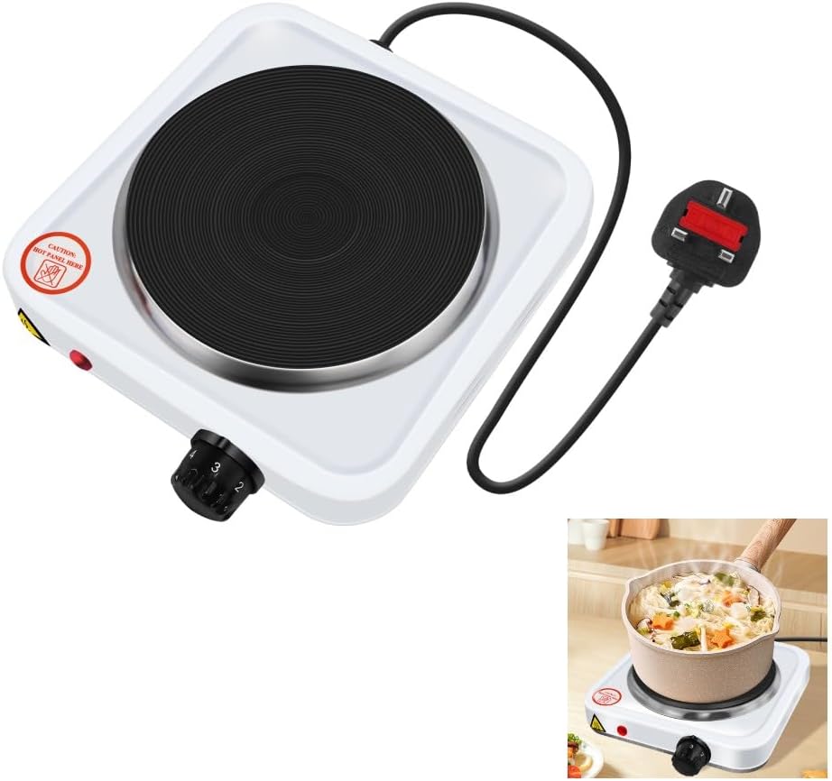 1000W Single Hot Plate Portable Hot Plate 5 Power Levels Mobile ...
