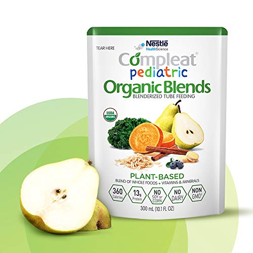 Compleat Pediatric Organic Blends Plant Based, 10.1 fl oz Pouch, 24 ...