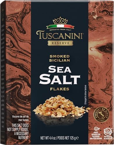Amazon.com : Tuscanini Italian Smoked Sea Salt Flakes, 4.4oz | Flaky ...