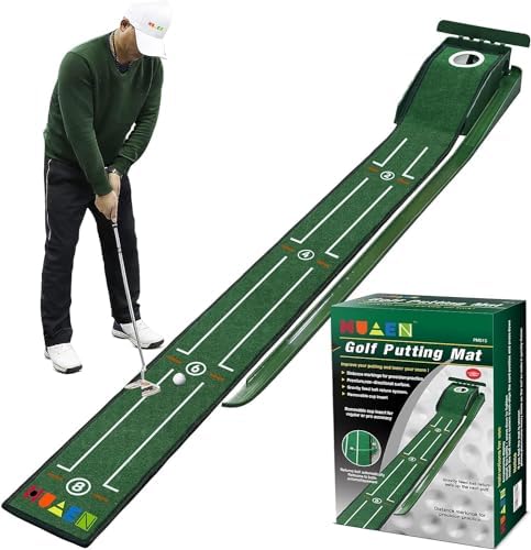 Golf Practice Mat,GOLF Putting Green Indoor Set,8 feet Putting Mat with ...