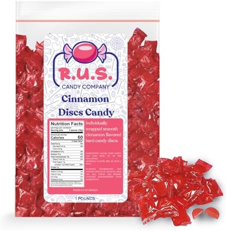 Amazon.com : Cinnamon Discs Hard Candy Individually Wrapped - 1 Pound ...