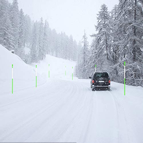 Snapklik.com : YIDIE Driveway Markers Snow Stakes 48 Inch Green Plow ...
