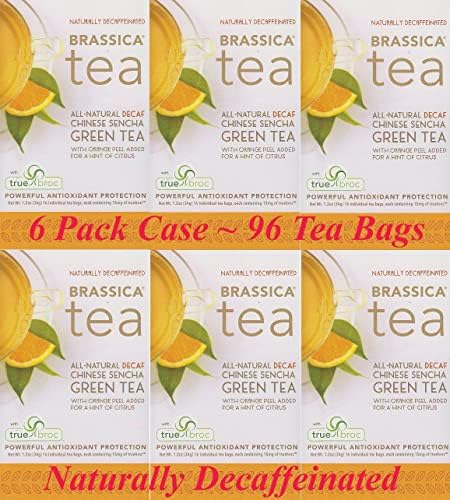 Amazon.com : Brassica® DECAF. Green W/Orange Tea W/sgs~ 6 Boxes (96 Tea ...