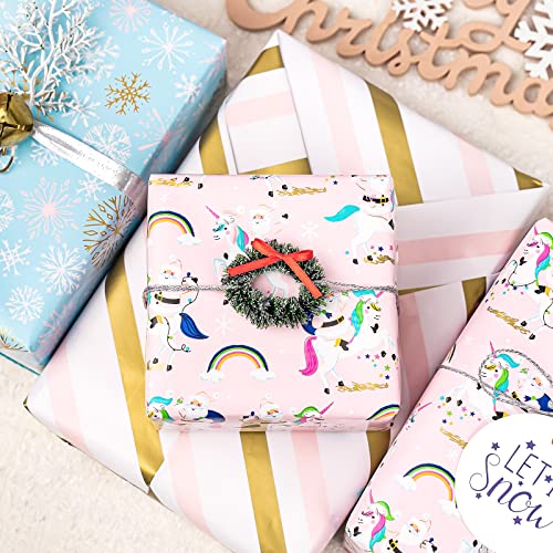 Snapklik.com : MAYPLUSS Christmas Wrapping Paper Roll - Mini Roll - 17 ...