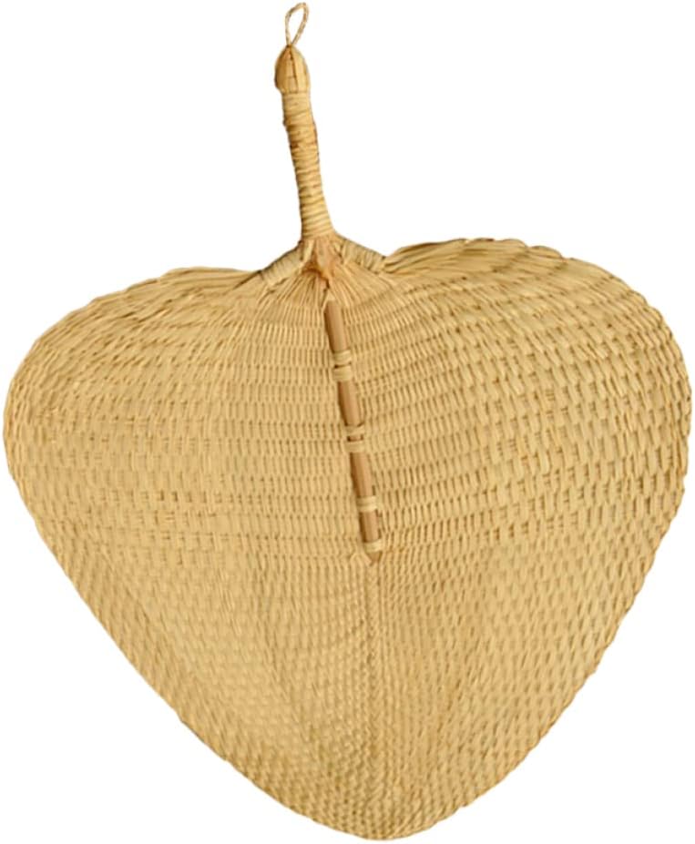 Amazon.com: Holibanna Natural Palm Leaf Hand Fan Hand Woven Decorative ...
