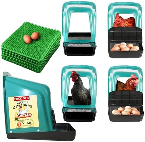 Amazon.com: Rural365 Single Chicken Nesting Box, Metal - Curtained Roll ...