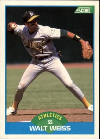 Amazon.com: 1989 Score Baseball Card #165 Walt Weiss : Collectibles ...
