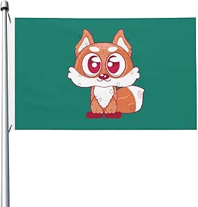 Amazon.com : KOSPOGO Double Sided Cute Little Squirrel Flag 3x5 FT ...