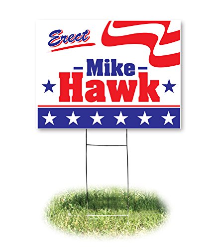 Amazon.com : Erect Mike Hawk Yard Sign : Patio, Lawn & Garden