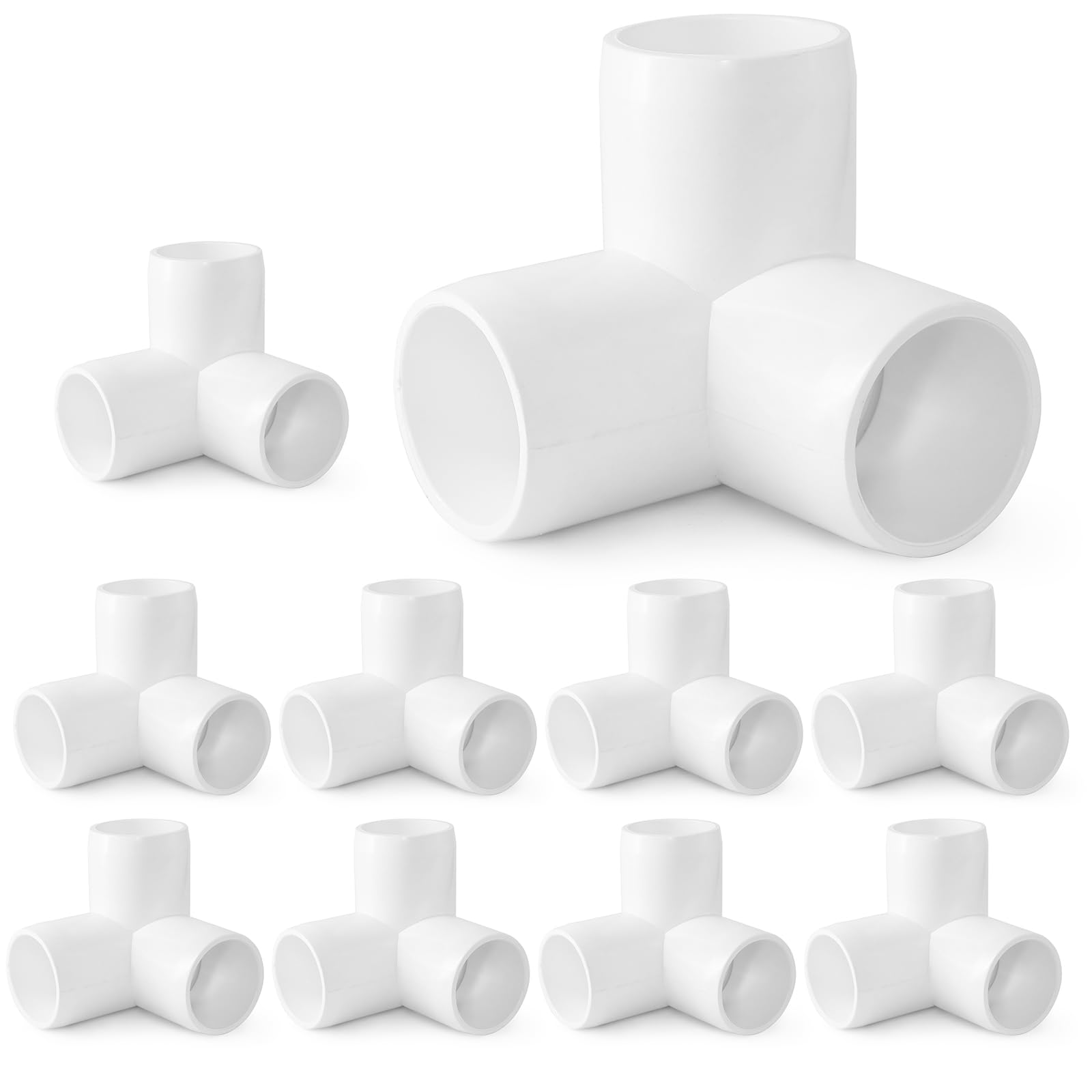 Amazon.com: Zernmiarder 3 Way PVC Pipe Fittings 1 Inch, PVC Elbow ...
