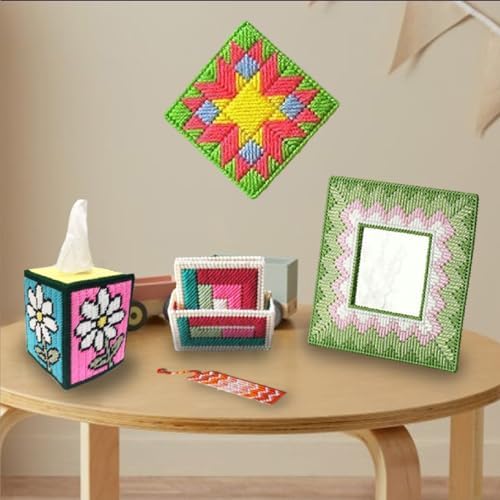 Buy ToyMagic 15-In-1 Cross-Stitch - DIY Craft Set|Beginner Stitch Kit ...