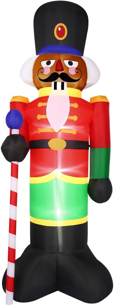 Amazon.com: Fraser Hill Farm 10-Ft. Tall African American Nutcracker ...