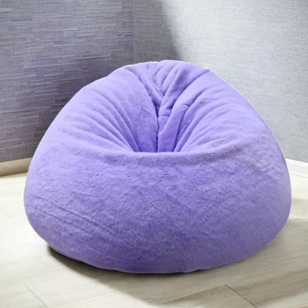 Bhailu Art Latest New Purple Designer Furry, Bean Bags with Beans ...