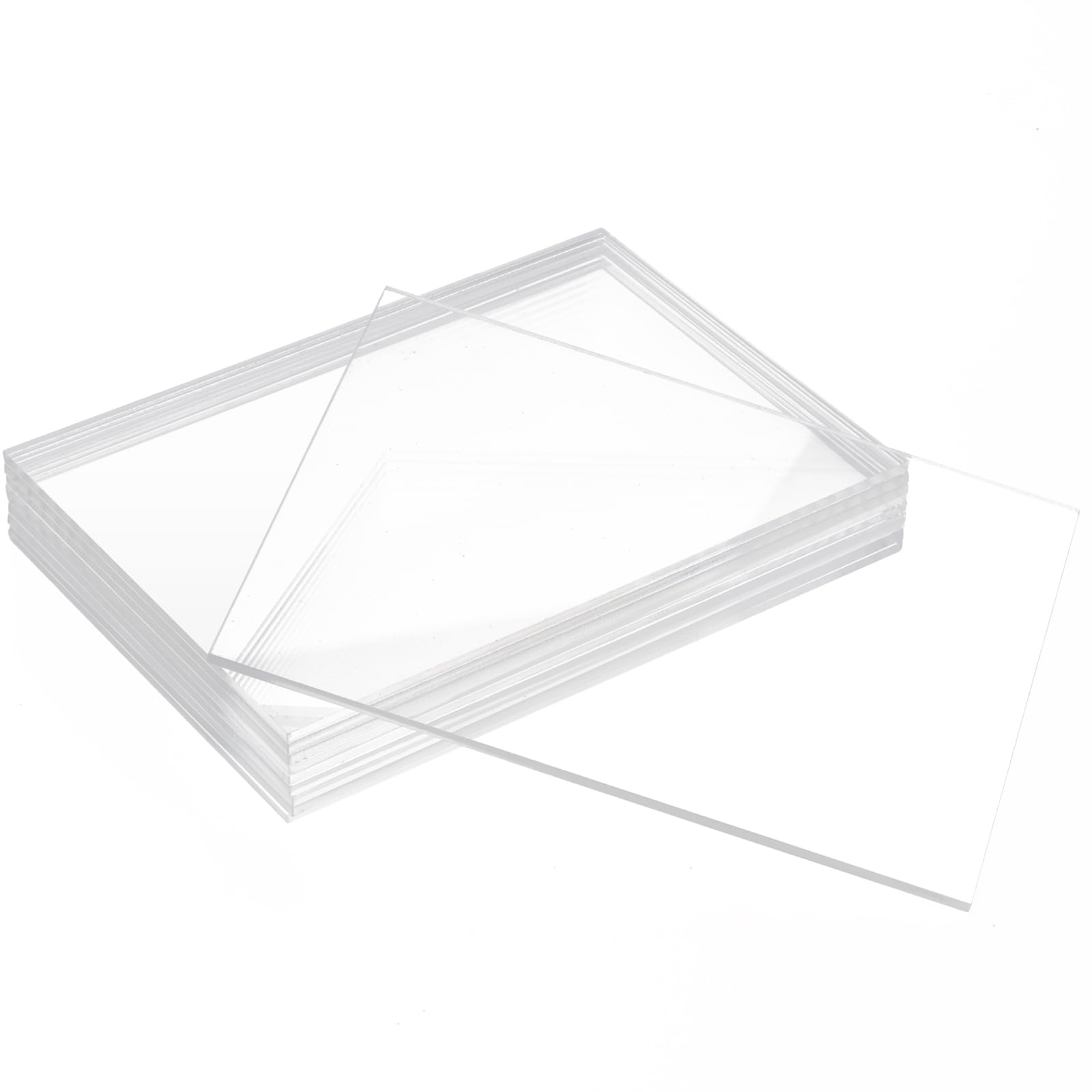 Clear Acrylic Plastic Sheets Transparent Acrylic Glass Sheet, A4, Pack