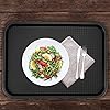 Amazon.com | HEIHAK 10 Pack Black Plastic Fast Food Tray, 14 x 10 Inch ...