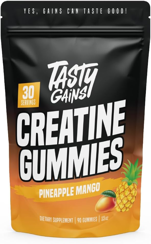 Amazon.com: TASTY GAINS Creatine Gummies - 90g of Creatine Monohydrate ...