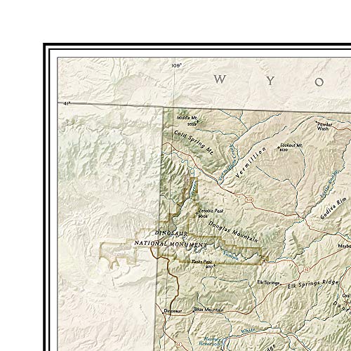 Snapklik.com : National Geographic Colorado Wall Map