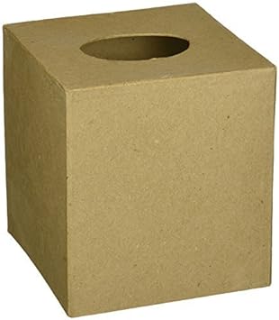Amazon.co.jp: Paper Mache Tissue Box-5X5 by Darice [並行輸入品] : ホーム＆キッチン