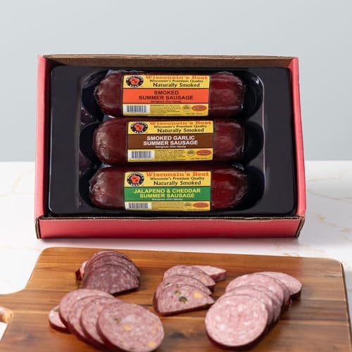 Amazon.com: Yoder Brands Original Summer Sausage, 11 oz, hickory smoked ...
