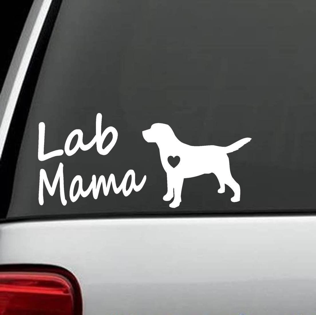 Bluegrass Decals M1128 Lab Mama Labrador Dog Breed Decal Sticker: Buy ...