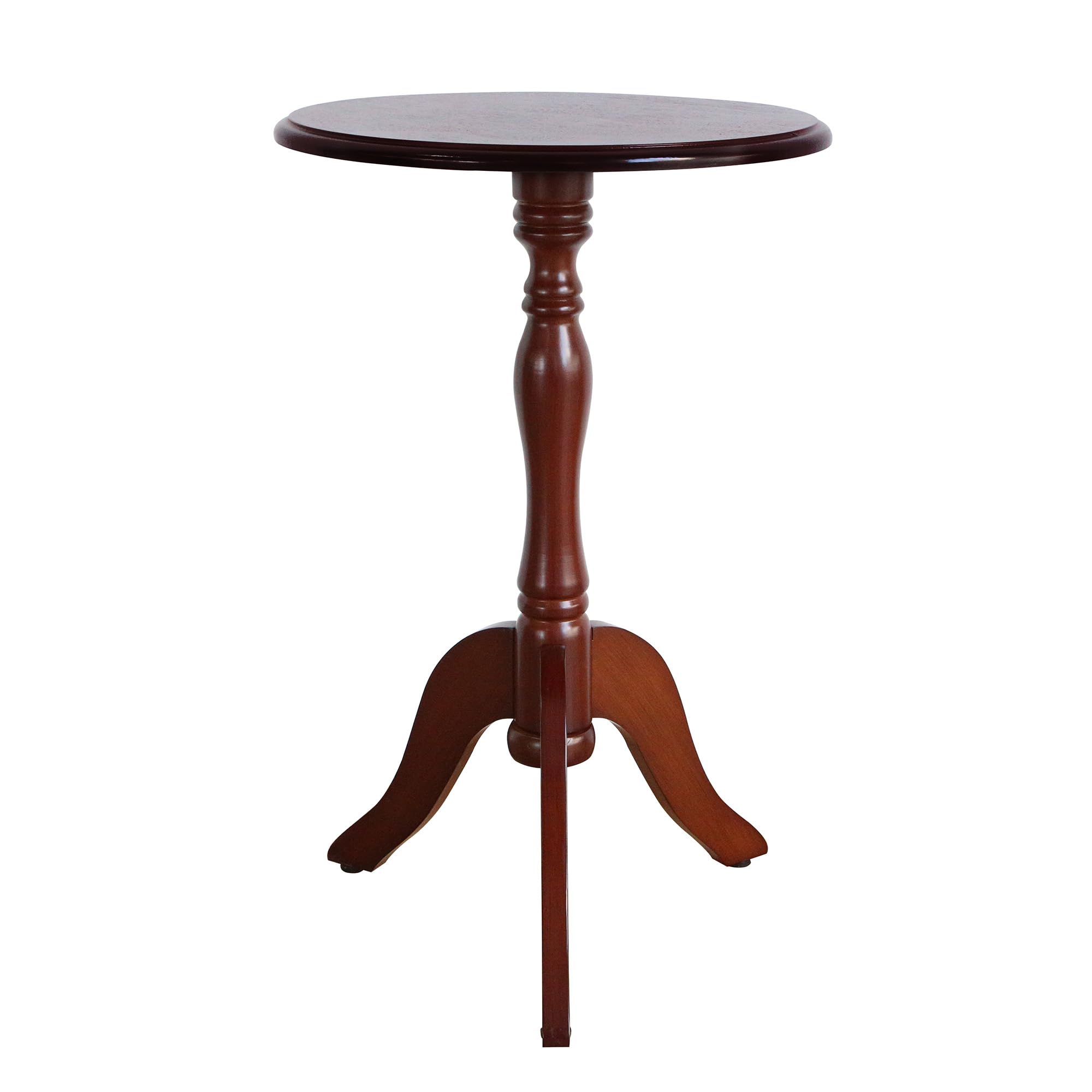 Amazon.com: HLR Round Small End Table, Wooden Pedestal Side Coffee ...