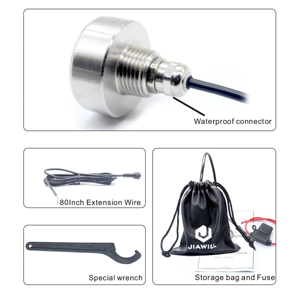 Snapklik.com : Boat Drain Plug Light Smart Control System Use Out Of ...