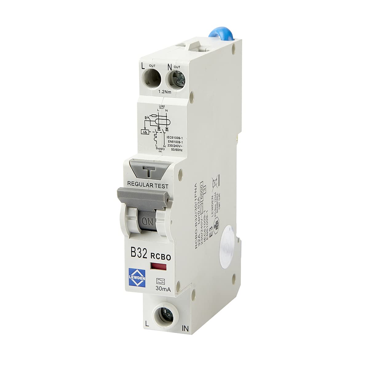 buy-lewden-rcbo-b40-30-1pna-compact-rcbos-double-pole-white-online-at