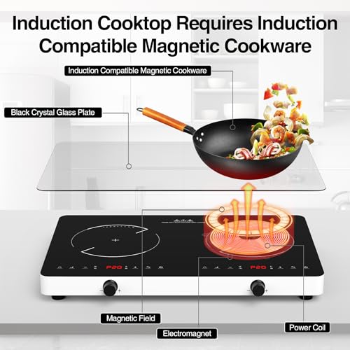 Snapklik.com : VBGK Double Induction Cooktop,4000W 120V Portable ...