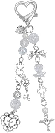 Cute Keychain Aesthetic Y2K Keychain Accessories Cute Heart Butterfly ...