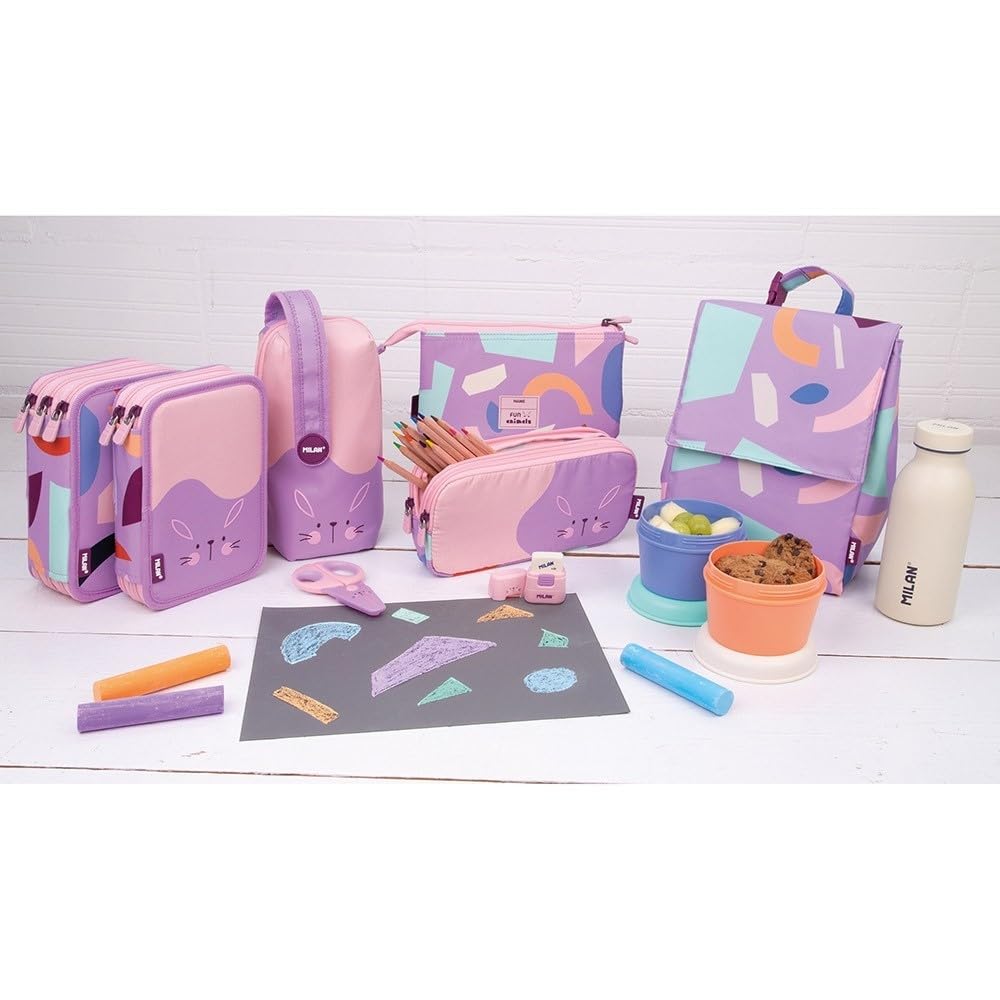 MILAN Fun Animals 5 Compartments Special Series Purple – BigaMart