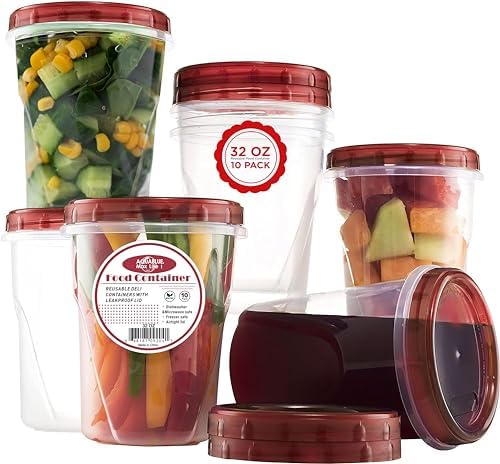 Amazon.com: Arrow Home Products 1 Pint Freezer Containers for Food ...