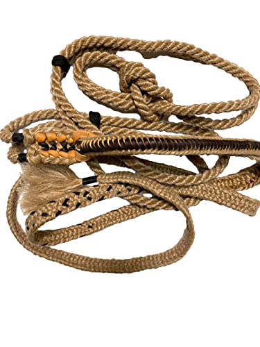 Bull Rope 9/9 Left Hand Full Leather Professional Bull Rope for Bull ...