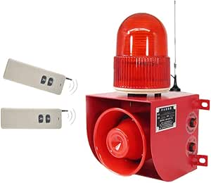 Amazon.com: AC 110V Wireless Remote Control Alarm Siren Horn w ...