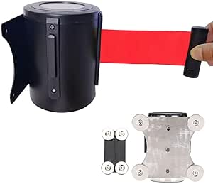 Amazon.com: 10M Magnetic Wall Mount Retractable Belt Barrier (32 Foot ...