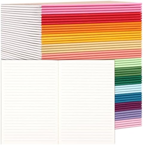 Amazon.com : Nanajorwa 100 Pack A5 Colorful Ruled Lined Mini Notebook ...