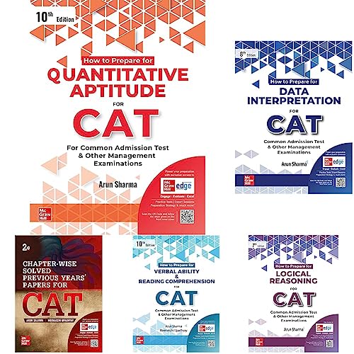 CAT Books by Arun Sharma 2023(Set of 5 Books)- Quantitative Aptitude ...