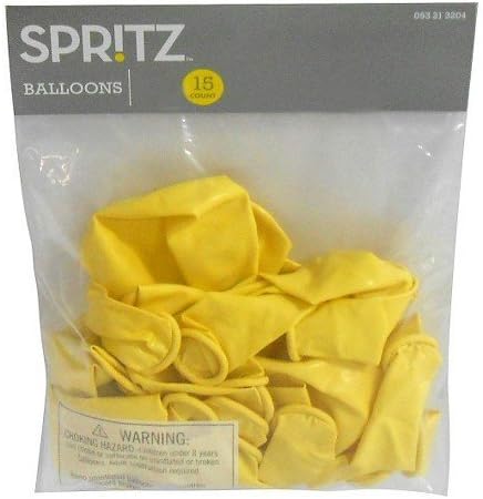 Amazon.com: Spritz Balloons 12 Yellow 15 Ct TRG : Toys & Games