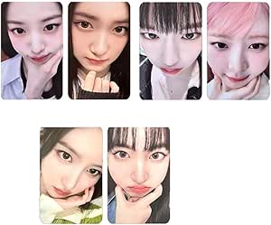 Amazon.com : Zomanon 6Pcs/Set KPOP IVE Photocards I'VE IVE Album HD LOMO Cards Special Card ...