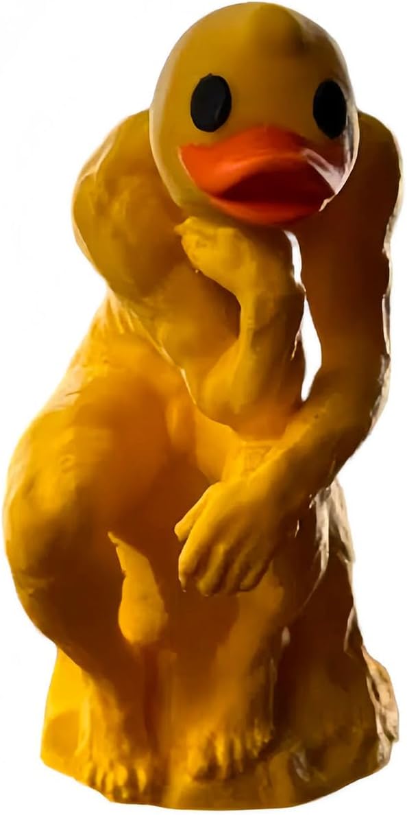 Amazon.com: Heuvcnsr Thinking Duck Statue,Thinking Duck Home Decoration ...