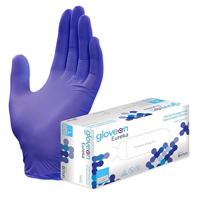 Gloveon Eureka Nitrile Powder Free Examination Gloves - Small (100 pcs ...