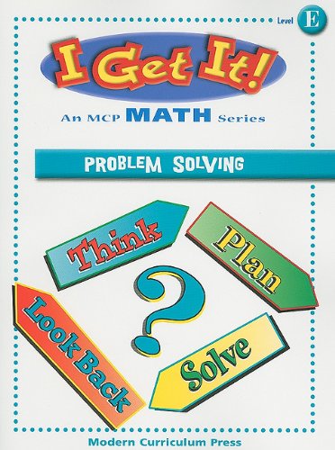 Amazon | I Get It! Math: Problem Solving Level E | Barth, April, Levy ...
