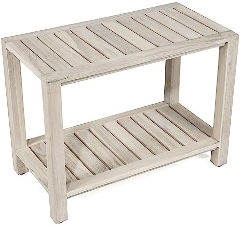 Amazon.com: SPATEAK Asta Select Solid Teak 26" Shower Bench with Arms ...