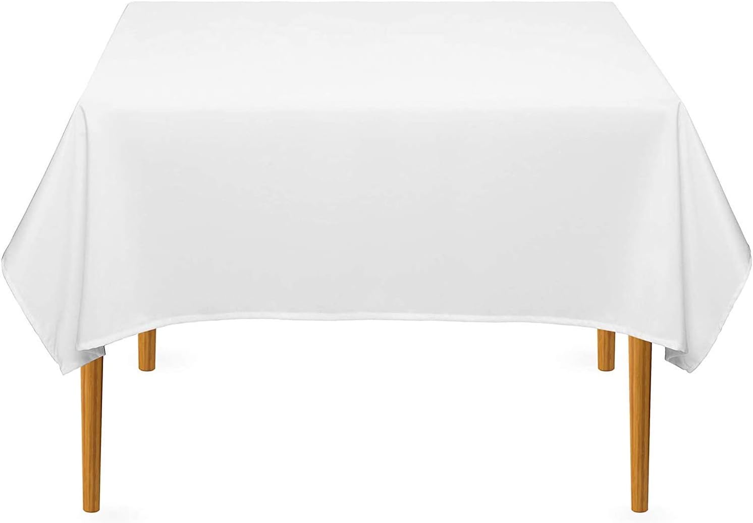 Amazon.com: Gee Di Moda Square Tablecloth - 70 x 70 Inch White Table ...
