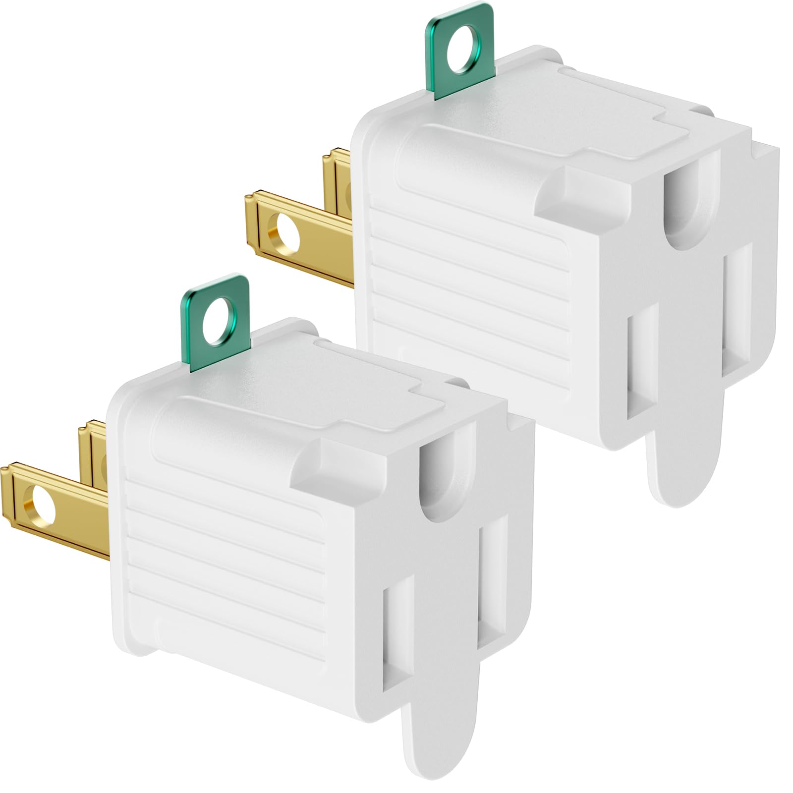 Amazon.com: PLUGTUL 2 prong to 3 prong outlet adapter, Polarized ...