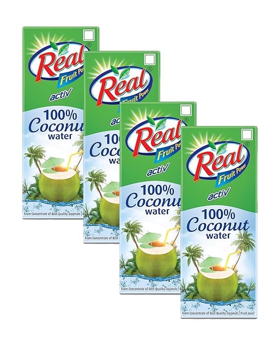 Real Activ Coconut Water (Tetra Pack) – Family Pack of 4 : Amazon.in ...