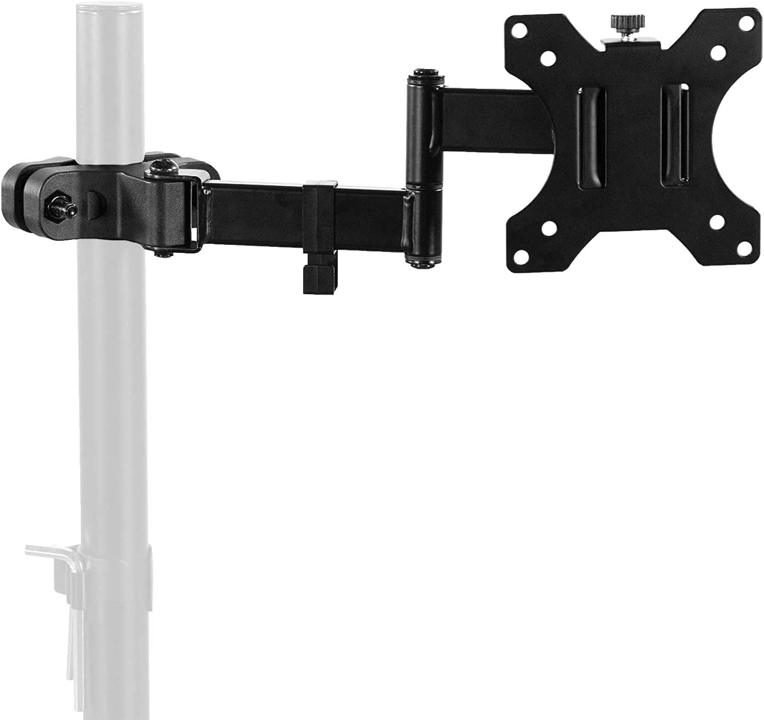 AMER Steel Universal Full Motion Pole Mount Monitor Arm with Removable ...