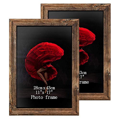 Snapklik.com : 11x17 Poster Picture Frames Set Of 2 Vintage Brown ...